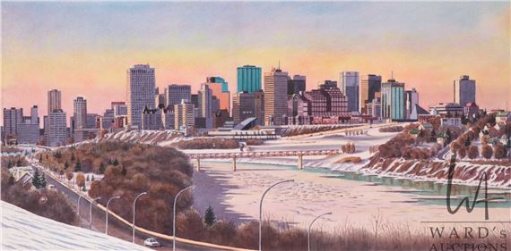 John Zupan | Downtown in Early Evening | MutualArt