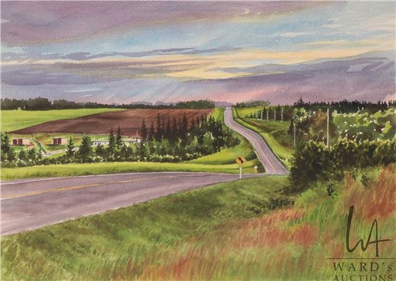John Zupan | Landscape of highway scene at night | MutualArt