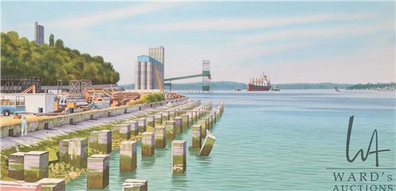 John Zupan | The seaside dock yard | MutualArt