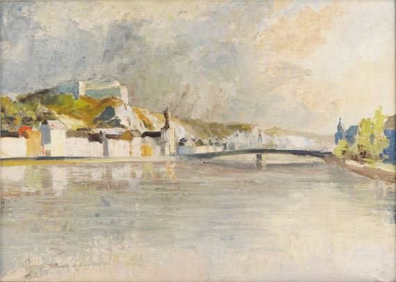 Carlo Adam | View of the citadel of Dinant | MutualArt