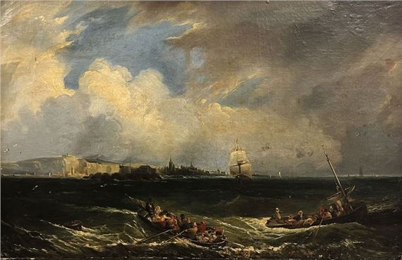 Camille Joseph Etienne Roqueplan | Marine. View taken from the Normandy ...