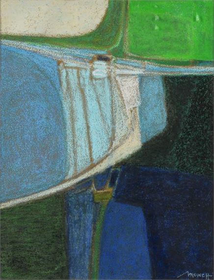 Bernard Munch | Bernard MUNCH (1921-2009) Untitled Pastel, signed lower ...