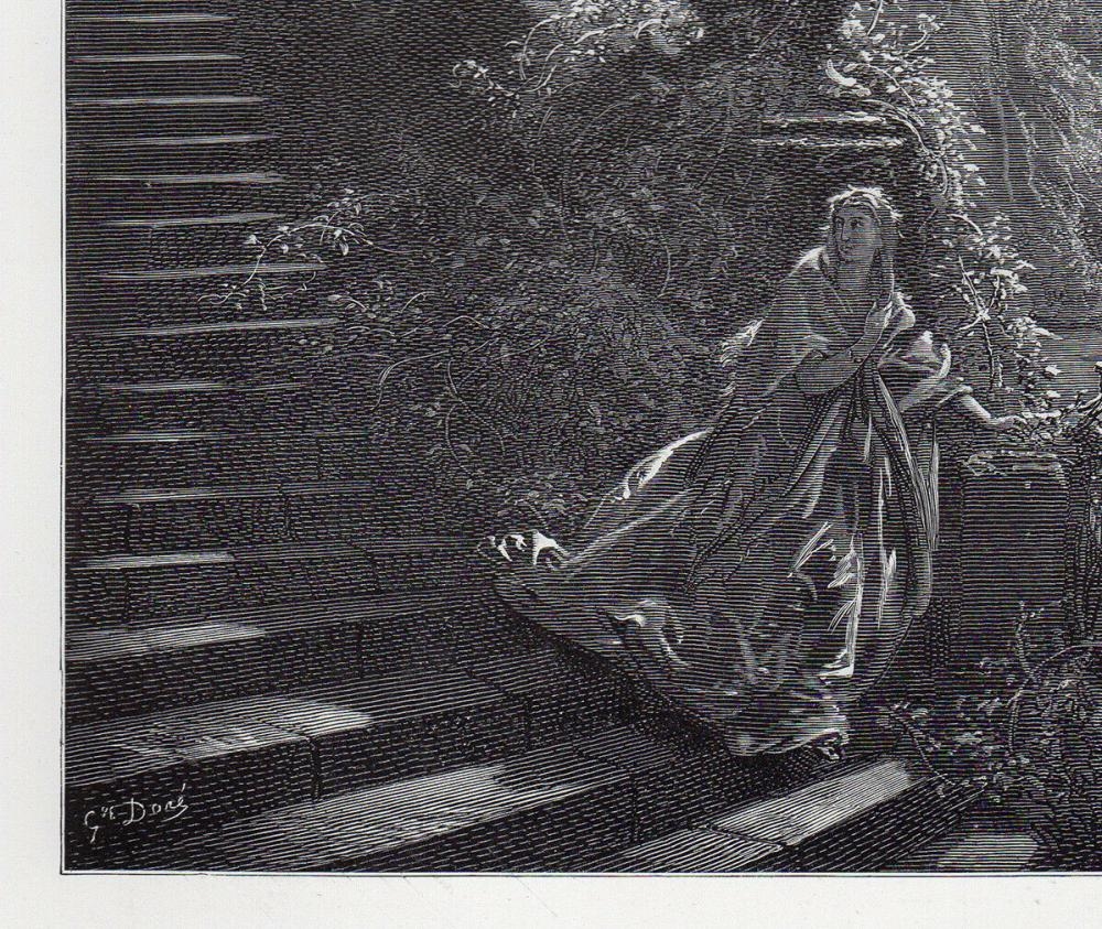 Gustave Doré | Gustave Dore Donkeyskin V 1880 Wood Engraving Signed ...