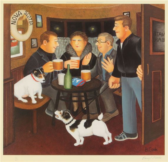 Beryl Cook | IN THE SNUG | MutualArt