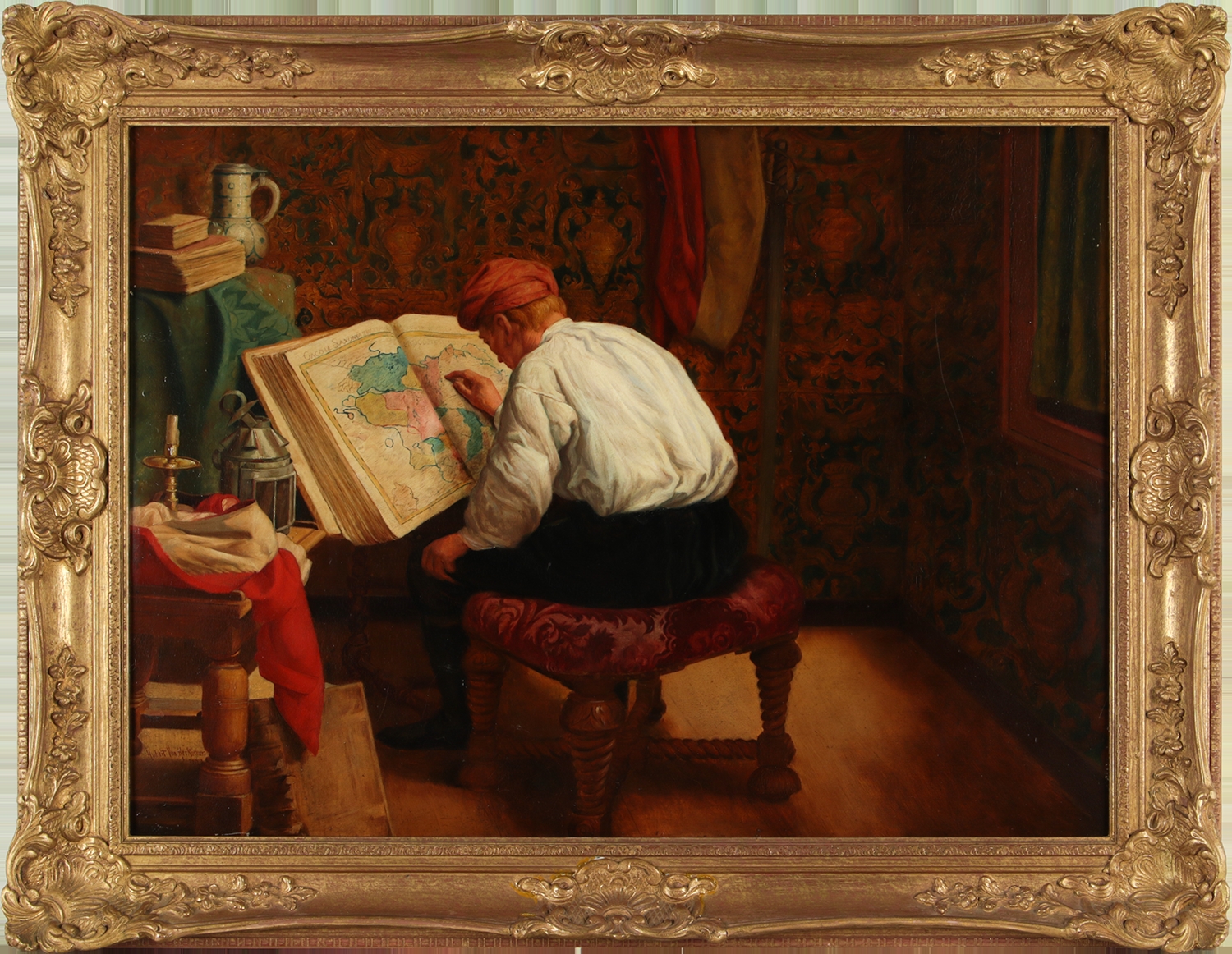 Sir Hubert von Herkomer | THE MAP READER | MutualArt