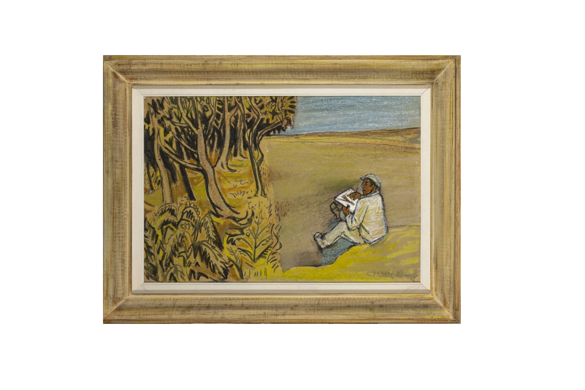 Gerard Dillon | Artist in a Landscape | MutualArt