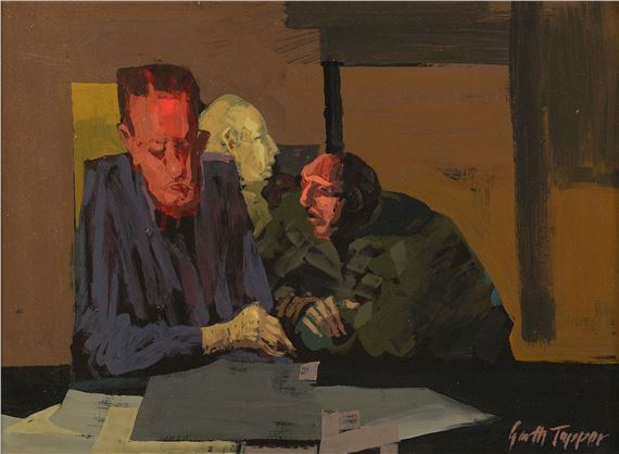 Garth Tapper | Three men in room (2007) | MutualArt