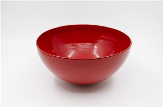 Len Castle | Len Castle Hemispherical lava bowl earthenware with rich ...