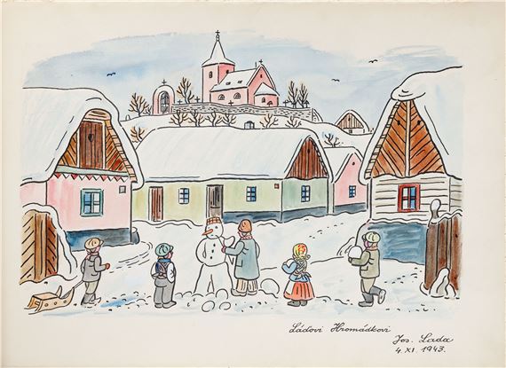 Josef Lada | Winter (1944) | MutualArt
