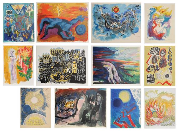 Abraham Rattner | IN THE BEGINNING PORTFOLIO (1972) | MutualArt