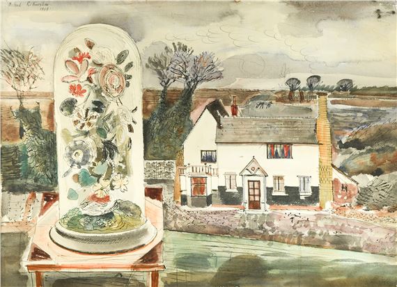 Michael Rothenstein | Landscape with Artificial Flowers (1944) | MutualArt