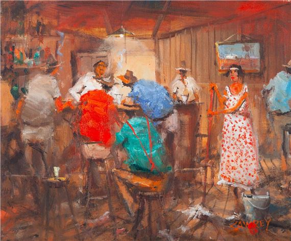 Hugh Sawrey | EVESDROPPER IN THE HOTEL KOGAN CREEK | MutualArt