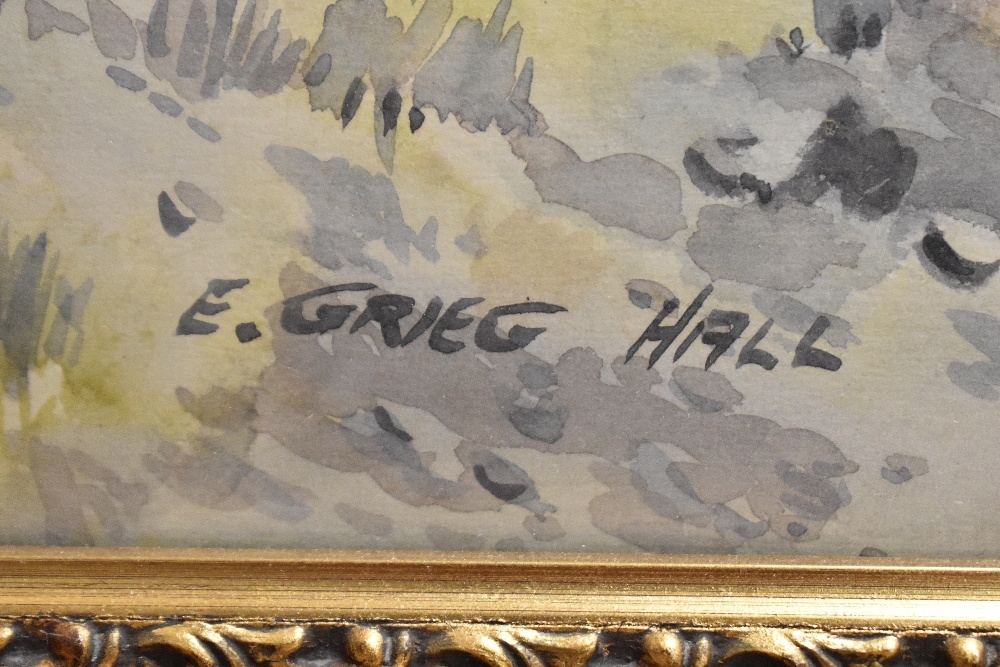 Edwin Grieg Hall | mountainous landscape with lake and stone | MutualArt