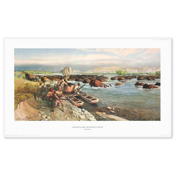John Ford Clymer | Captain Clark Buffalow Gangu | MutualArt