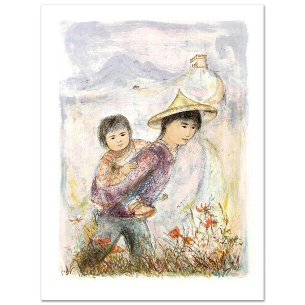 Edna Hibel | The Great Wall Limited Edition Lithograph by Edna Hibel ...