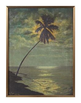 Miguel Pou | MIGUEL POU Seascape Painting (1926) | MutualArt