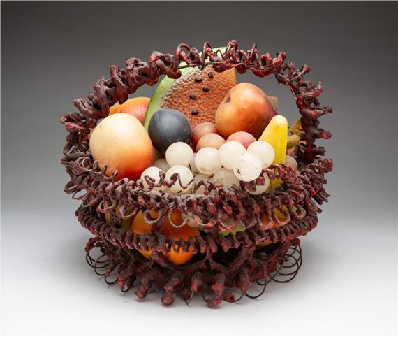 American School, 20th Century | WAX BASKET AND FRUIT | MutualArt