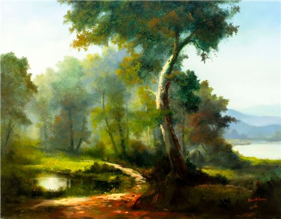 Ron Williams | Forest Stream Landscape | MutualArt