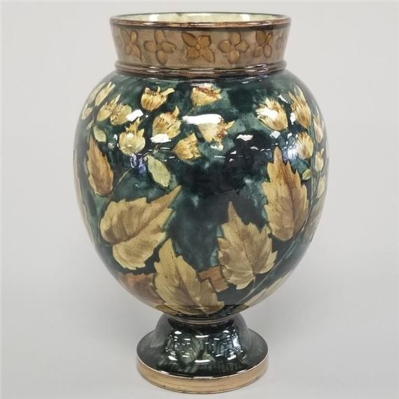 John Bennett | John Bennett (1840-1907) decorated vase signed | MutualArt