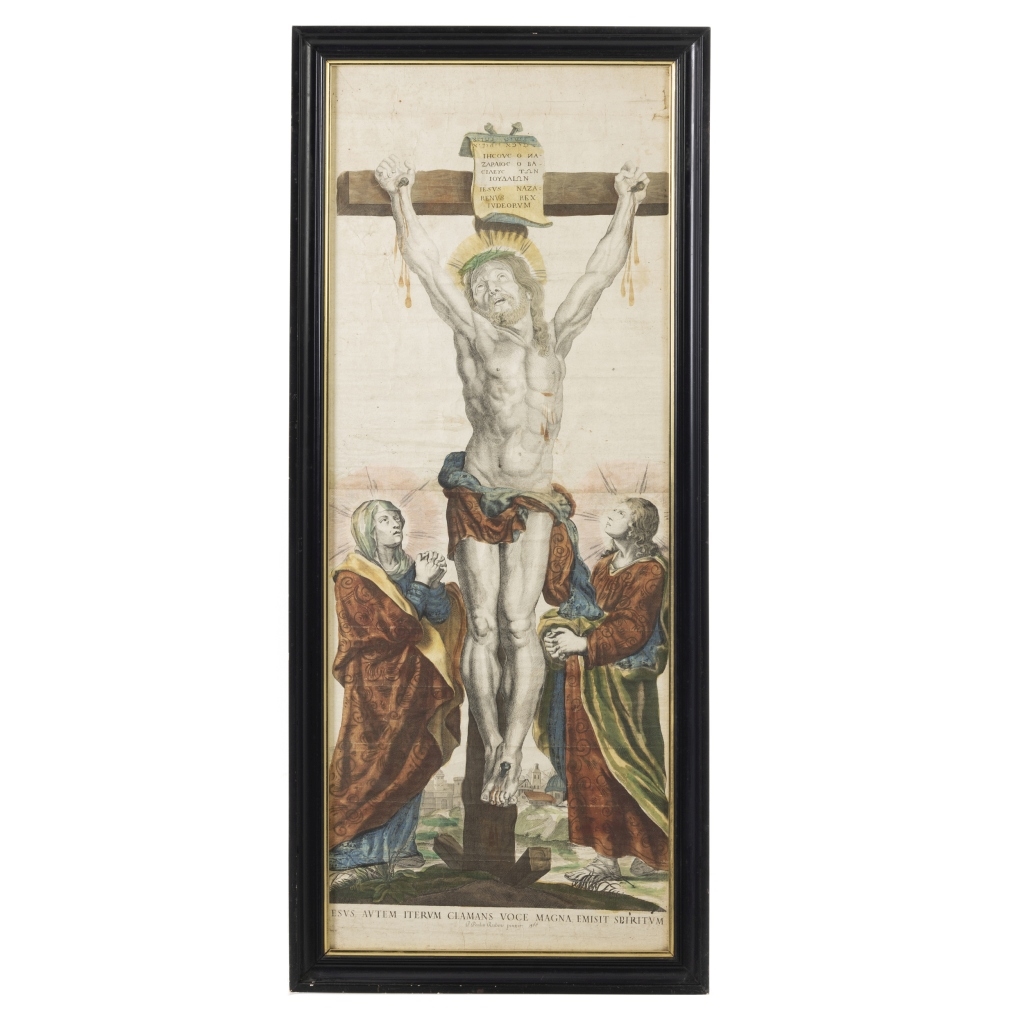 Peter Paul Rubens | After PETER PAUL RUBENS - Crucified Christ engraving (17th Century) | MutualArt