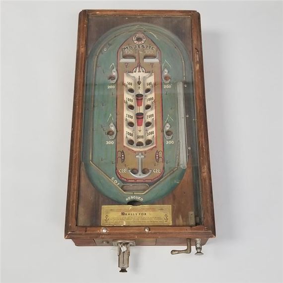 Majestic | Antique Majestic pinball table top game- 9 1/2H | MutualArt
