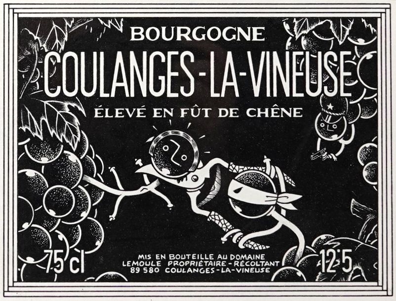 Michel Pirus | Illustration for a label from Coulanges la vineuse ...