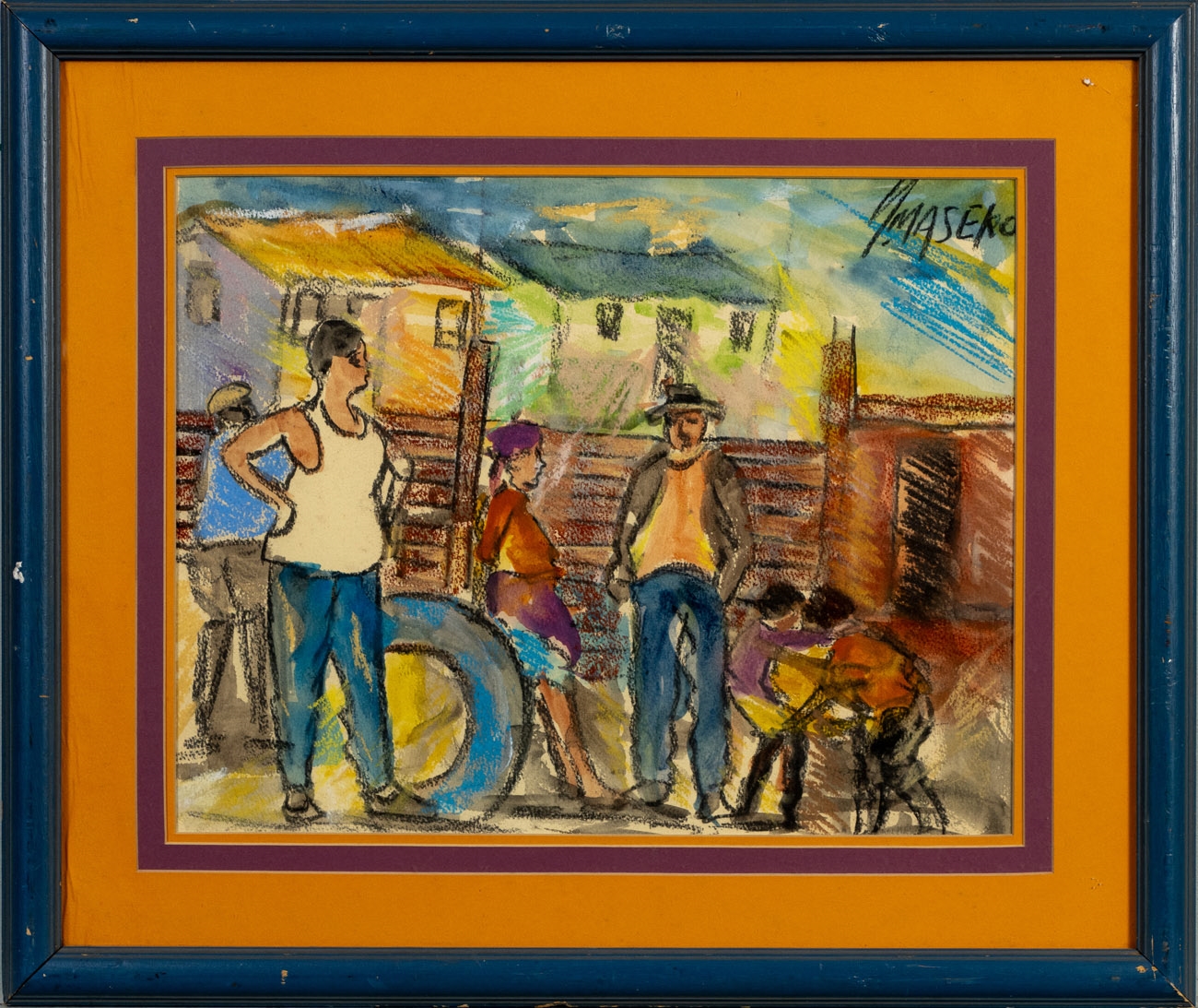 Joe Maseko | street scene | MutualArt