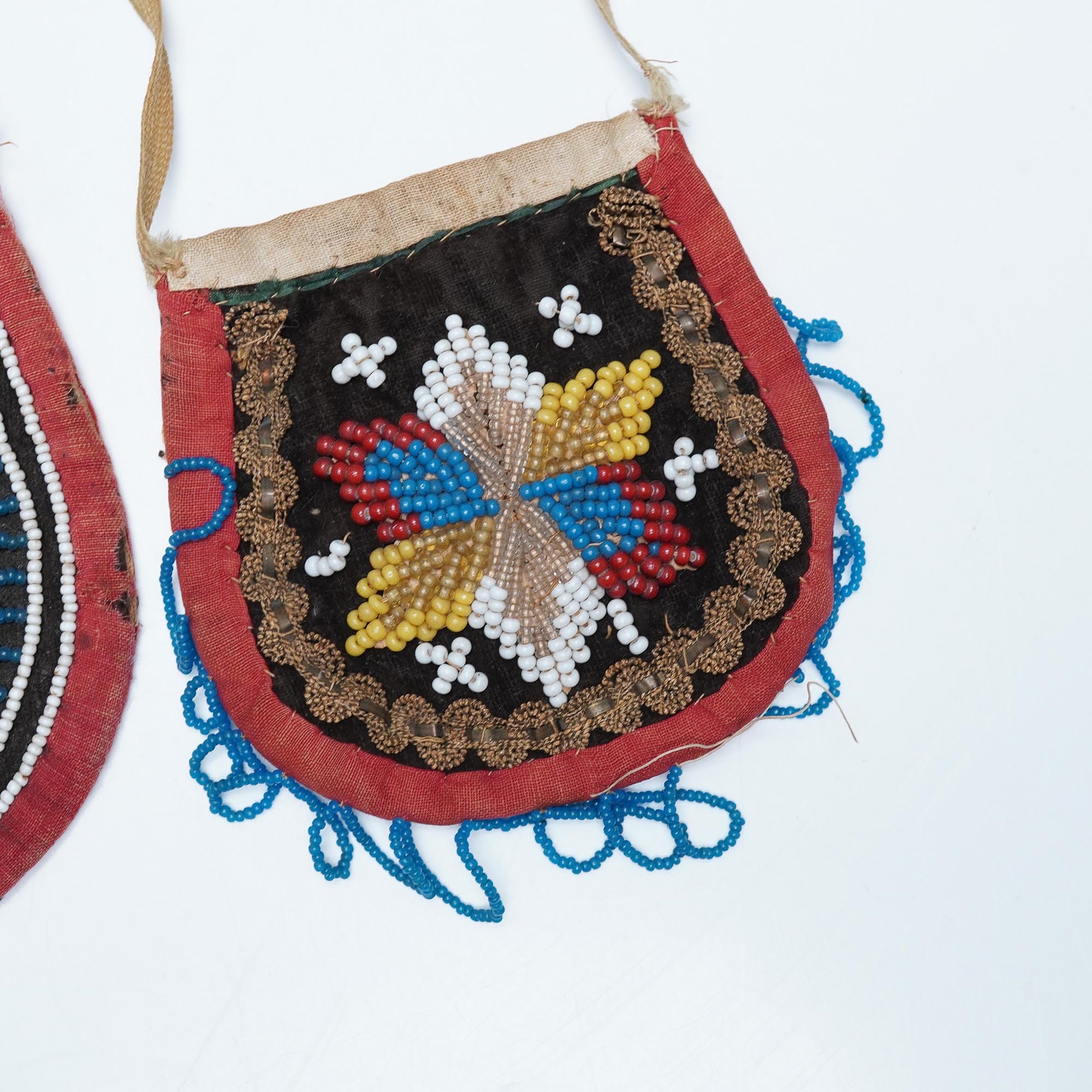 Fringe | 2pc Antique Native American Beaded Purses (20th Century ...