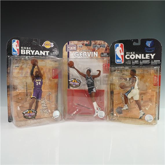 J. Macfarlane | 3pc McFarlane Toys NBA Action Figures, Bryant, Gervin ...