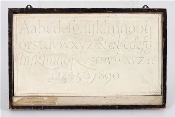Eric Gill | Alphabet and Numerals (Circa 1928) | MutualArt