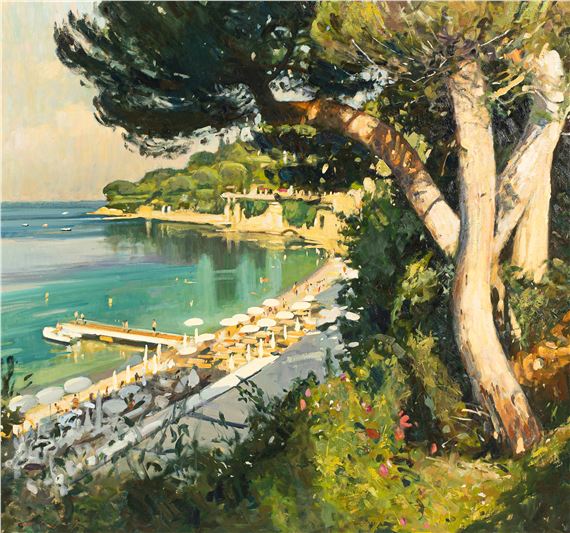 Paul Rafferty | Paloma Beach - View from Cap Ferrat | MutualArt
