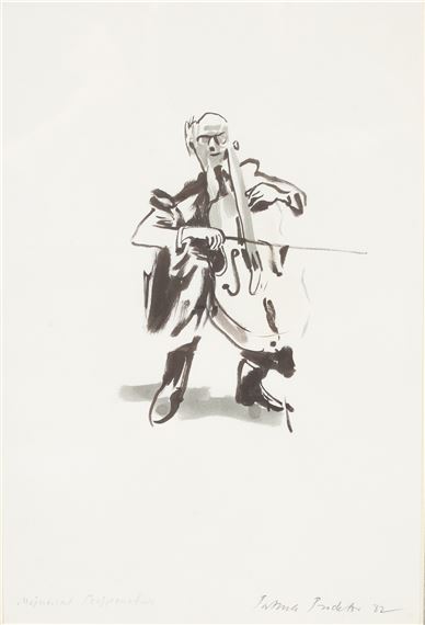 Patrick Procktor | Mstislav Rostropovich (1982) | MutualArt