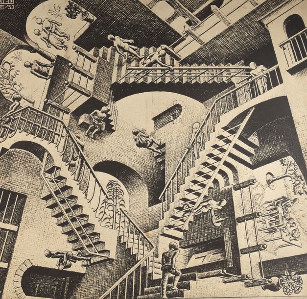 Maurits Cornelis Escher | The House with Stairs | MutualArt