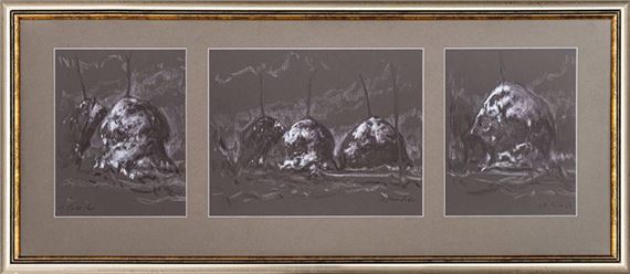 Józef Panfil | Motif from Lubiatowo - Triptych (sketch (2021) | MutualArt