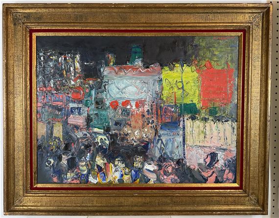 Alain Mathiot | Impressionist street scene (1972) | MutualArt