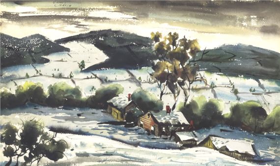 James Carlin | Untitled (Winter Landscape) (20th Century) | MutualArt