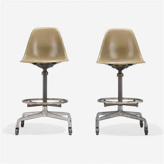 Charles & Ray Eames | Drafting stools model 622NS, pair (Circa 1960 ...