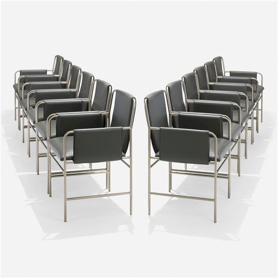 Ward Bennett | Envelope chairs, set of twelve (1966 - 2014) | MutualArt