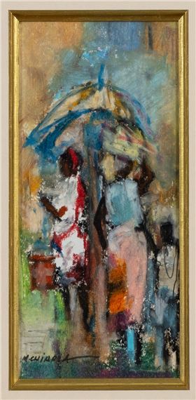 Mauro Chiarla | FIGURES UNDER UMBRELLA | MutualArt