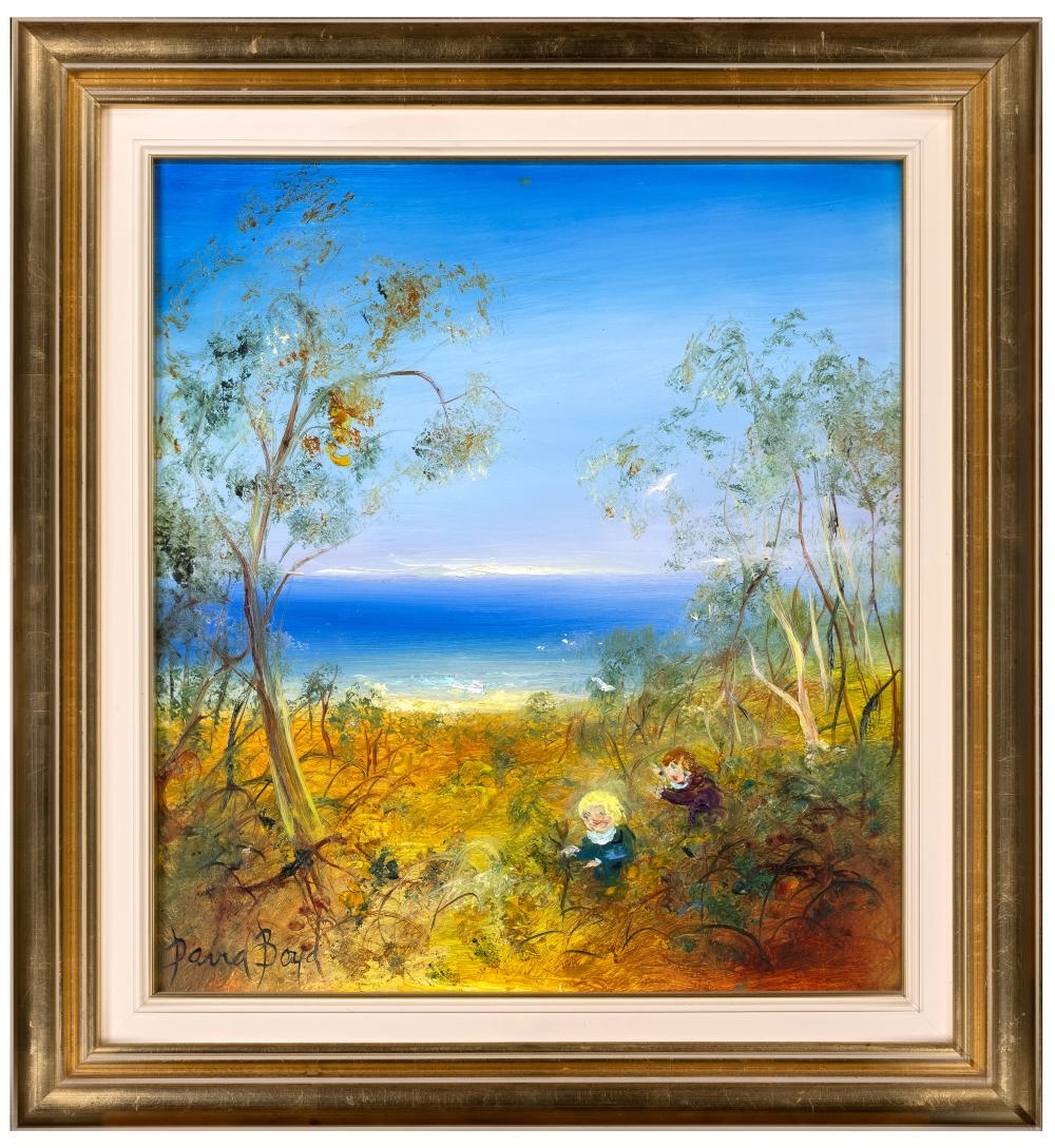 David Boyd | Children Playing on the Foreshore (2025) | MutualArt