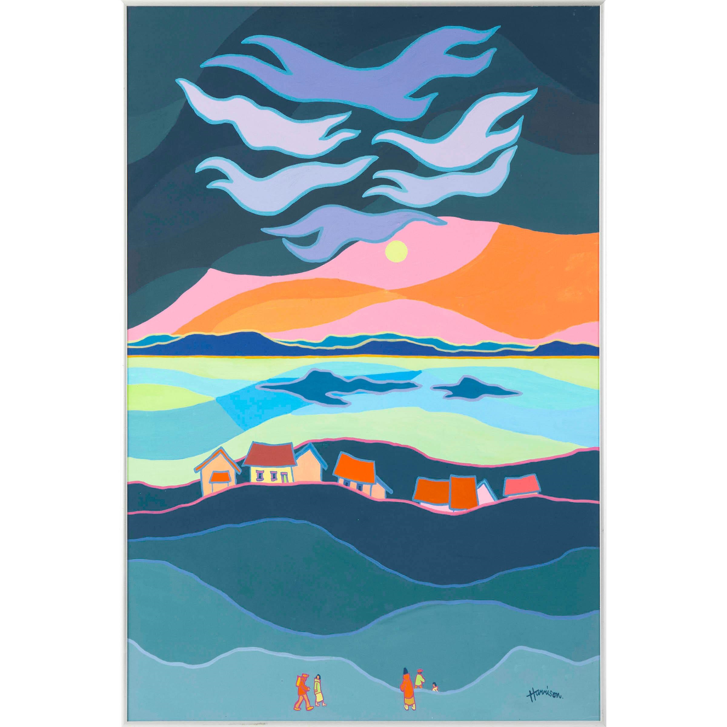 Ted Harrison | EVENING CLOUDS, 1982 (36) | MutualArt