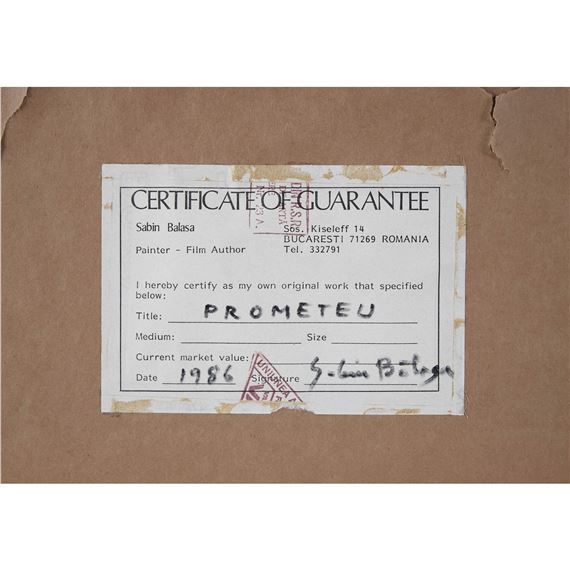 Sabin Balasa | PROMETEU, 1986 (86) | MutualArt