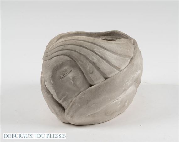 Jean Pié | Anthropomorphic vase in plaster | MutualArt