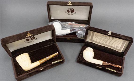 Copyright | Three CAO Meerschaum Tobacco Pipes | MutualArt