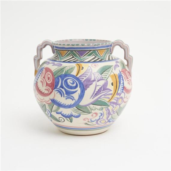 Henry Barlow Carter | A CARTER STABLER POOLE POTTERY TWIN HANDLED VASE ...
