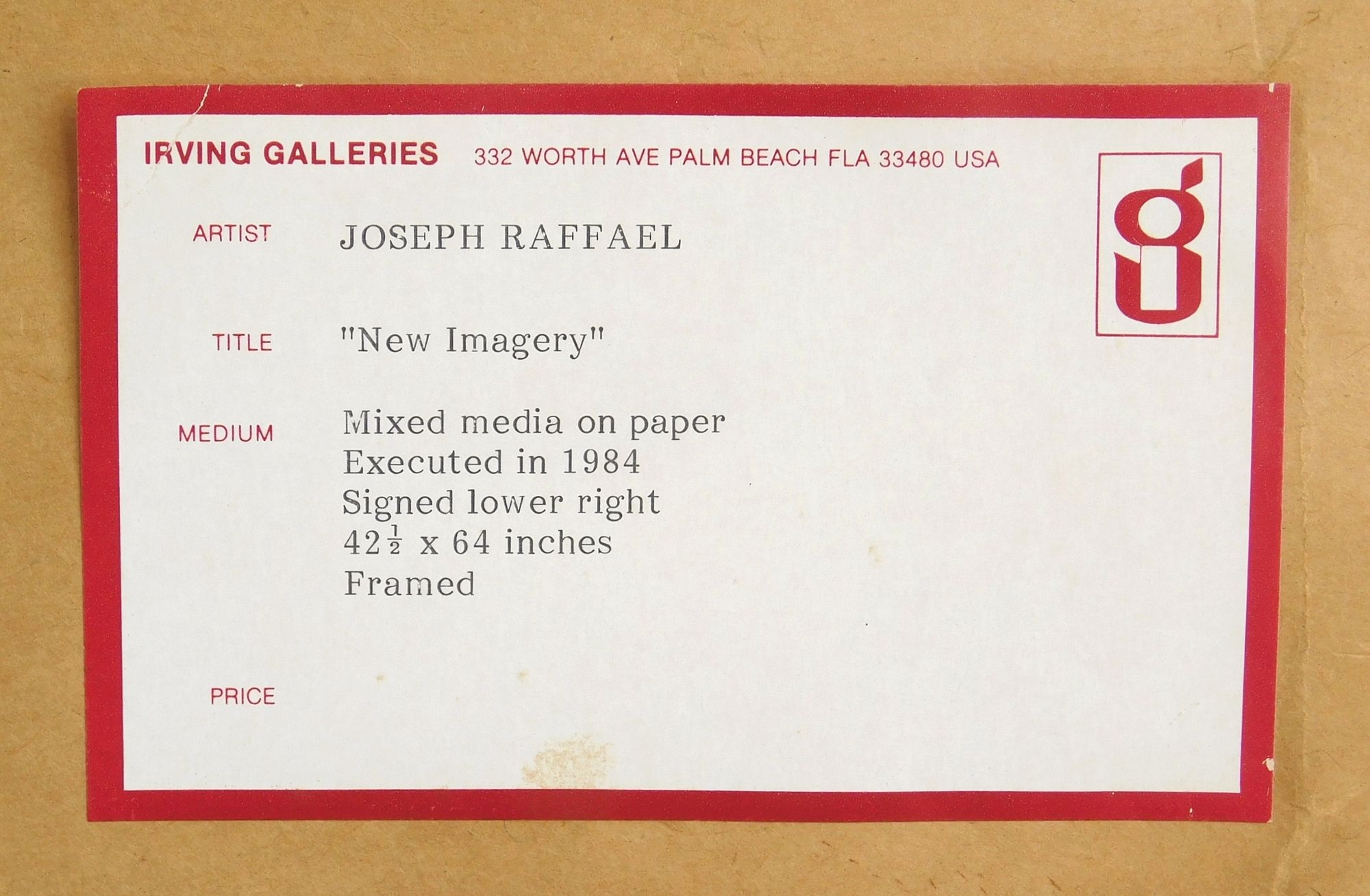 Joseph Raffael | New Imagery (1984) | MutualArt