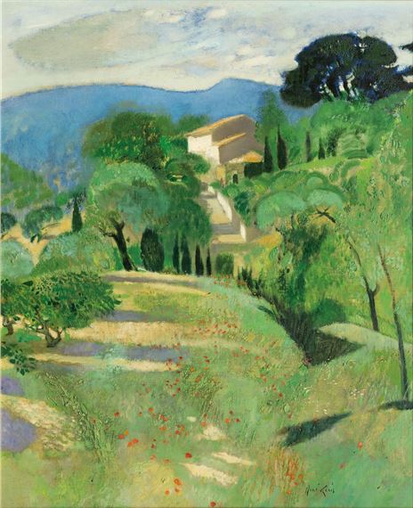 Rene Genis | Provence aux coquelicots | MutualArt