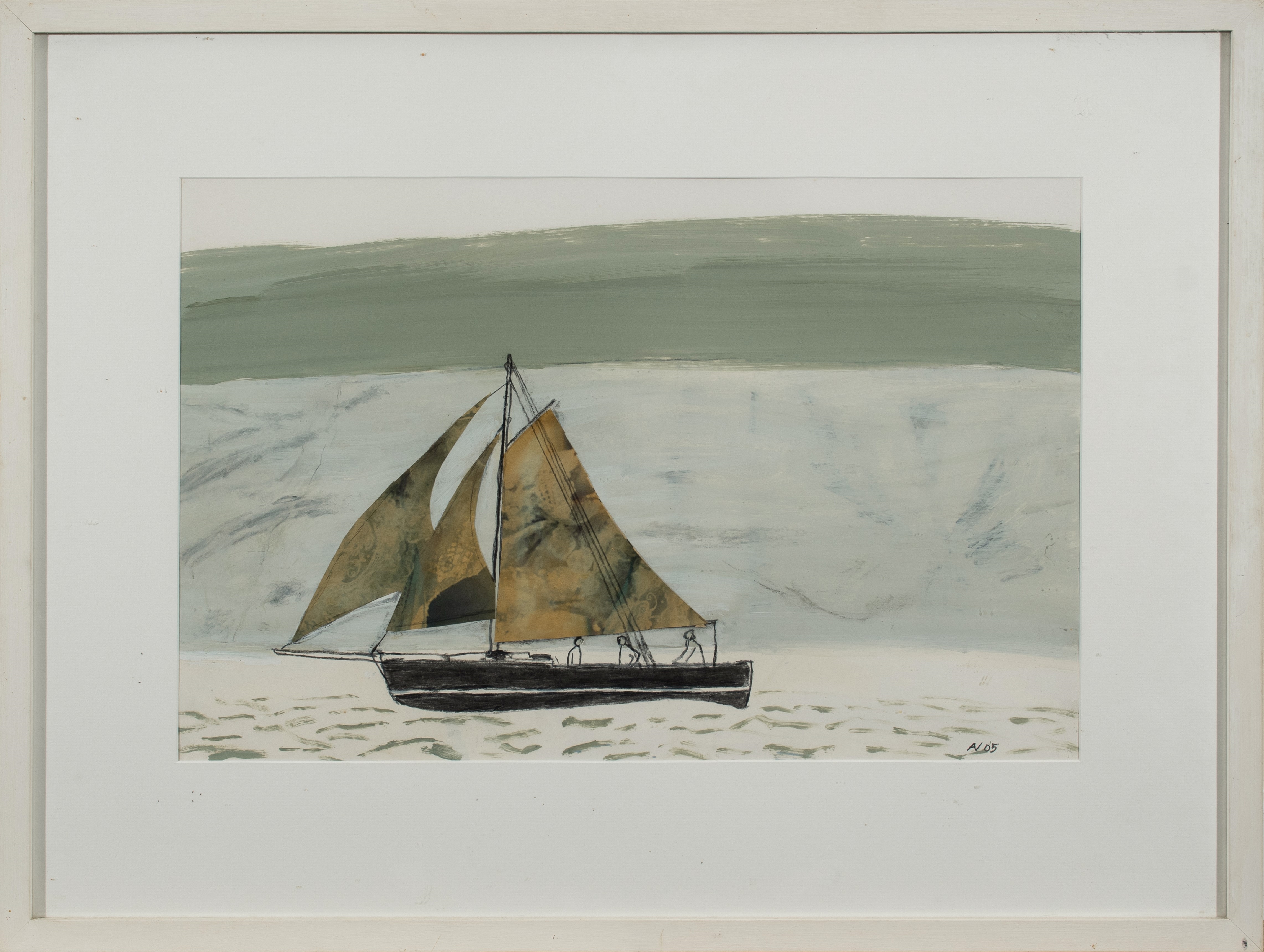 Amanda Vesey | Boat and cliff | MutualArt