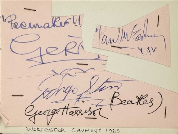 George Harrison | Ink autographs of Paul McCartney (1963) | MutualArt
