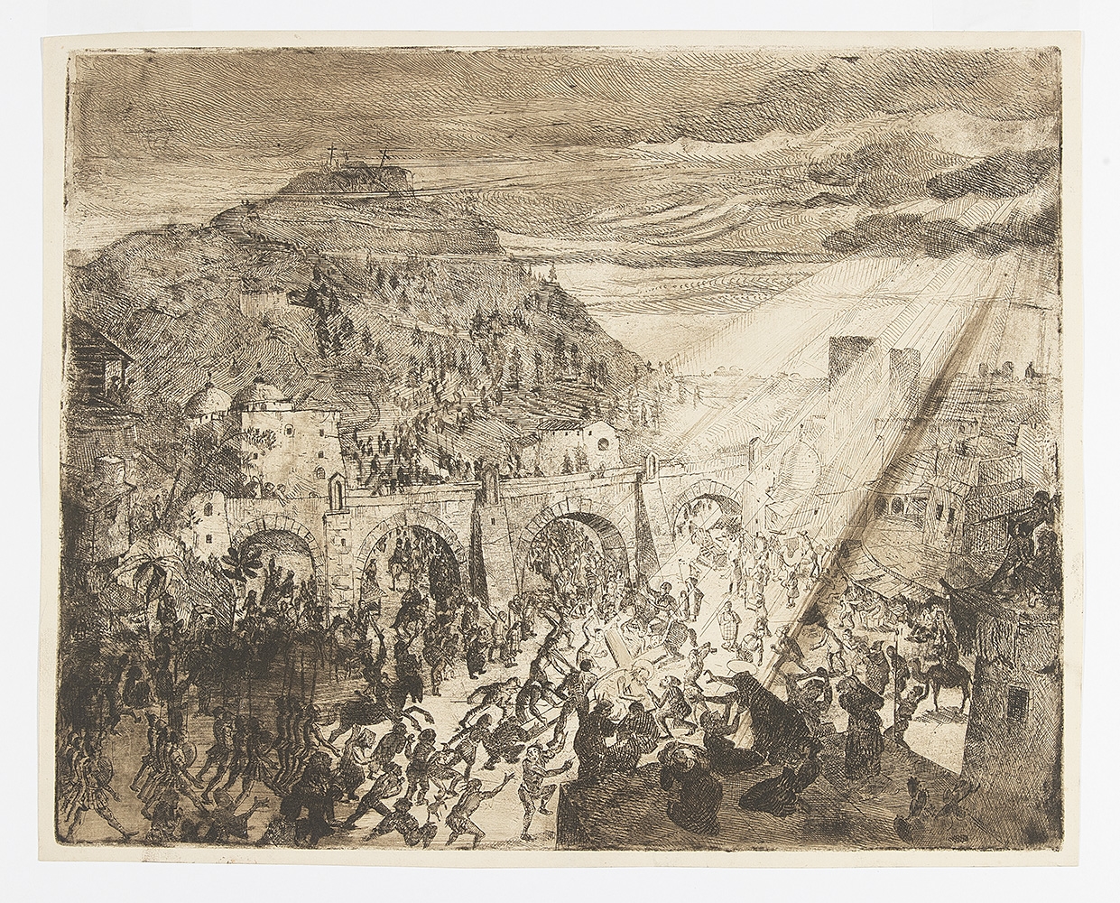 Oskar Laske | Carrying of the cross. Golgotha | MutualArt